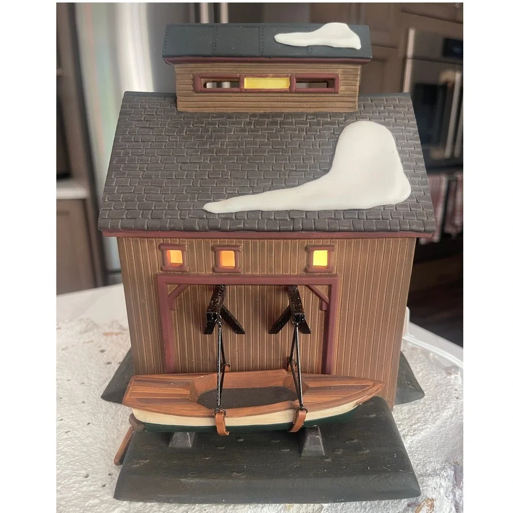 Department 56 | Holiday | Dept 56 New England Village Pierce Boat Works ...